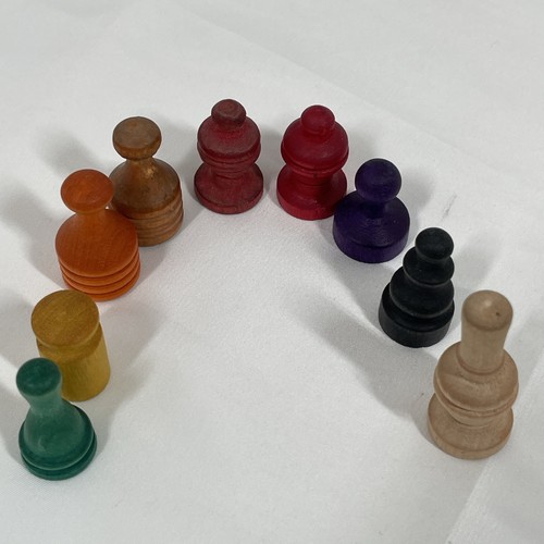 VINTAGE Monopoly 9 Wooden Tokens Movers Wood Replacement Pieces | eBay