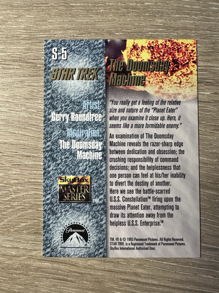 1993 Skybox Master Series - STAR TREK - Dooms Day Machine SP - Foil | eBay