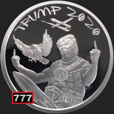 2020 1oz TRUMP PROOF SILVER SHIELD GROUP AG SSG 777 ROUND | eBay
