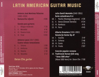 LATIN AMERICAN GUITAR MUSIC NEW CD 5028421950945| eBay