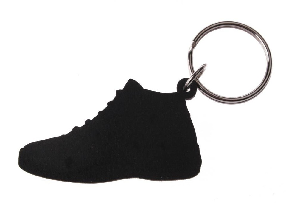 Good Wood NYC Bred 11 Black Sneaker Keychain Blk/Red XI Shoe Key Ring ...