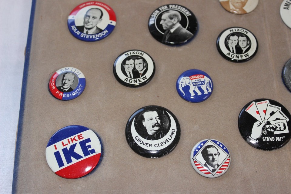 LOT of 25 Vintage REPRODUCTION Presidential & Political Campaign ...
