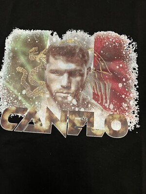 Canelo Alvarez Shirt mens XXLarge Black T-Shirt Graphic Boxing Boxer ...