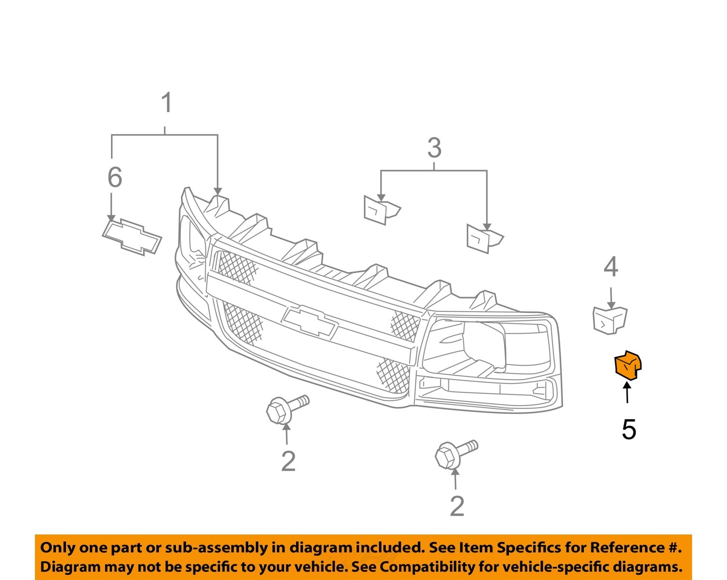 GM OEM 09-11 Avalanche Grille Grille Components-Grille Nut 11609385 | eBay