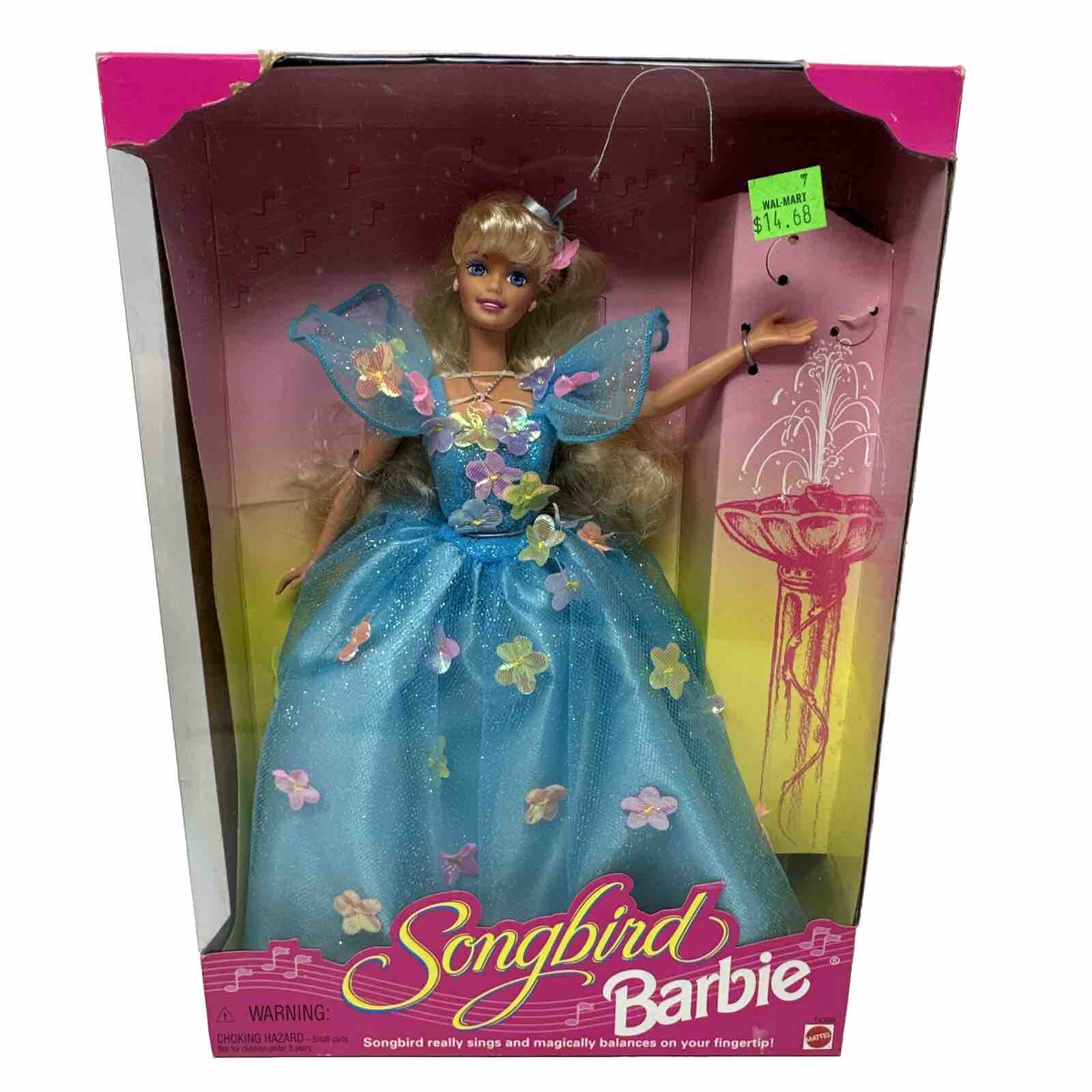 Songbird Barbie Doll Vintage #14320 Mattel 1995 Singing Bird Balances ...