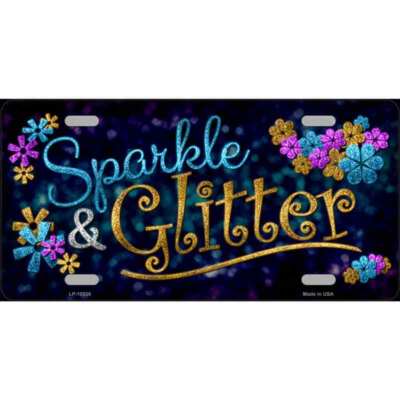 Sparkle And Glitter Metal Novelty License Plate Tag LP-10336 | eBay