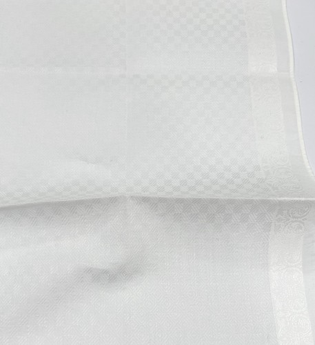 WOMEN HANDKERCHIEF NINA RICCI Woven Fabric Geometric COTTON POCKET ...