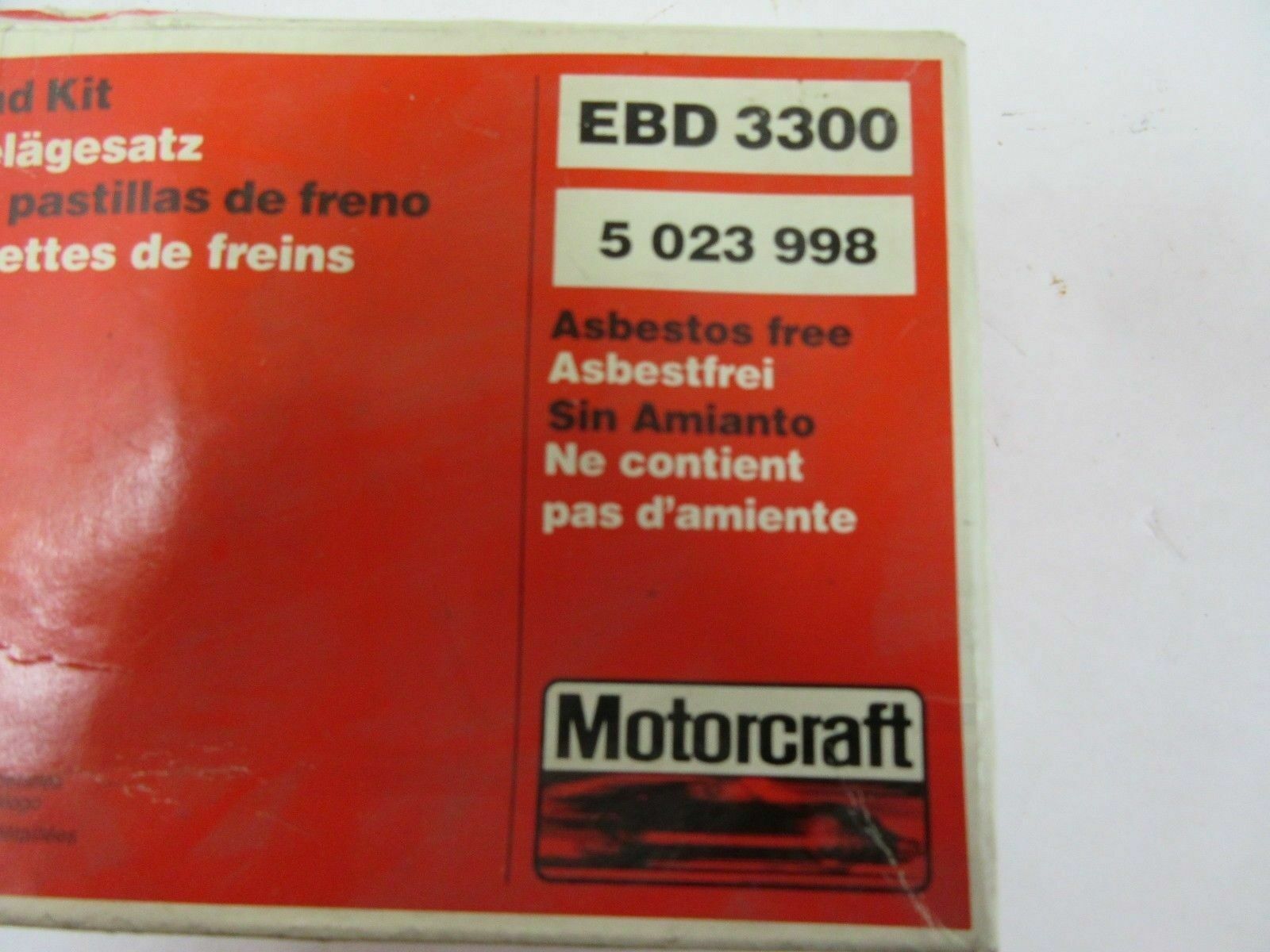 NOS OEM FORD Granada Sierra 1982-2000 Disc Brake Pads SET Front Rear ...