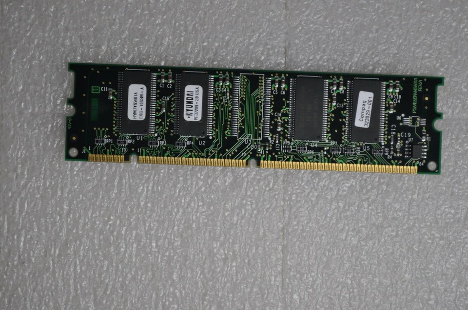 Hp Memory 32MB PC100 100MHz non-ECC Unbuffered CL2 168-Pin DIMM ...