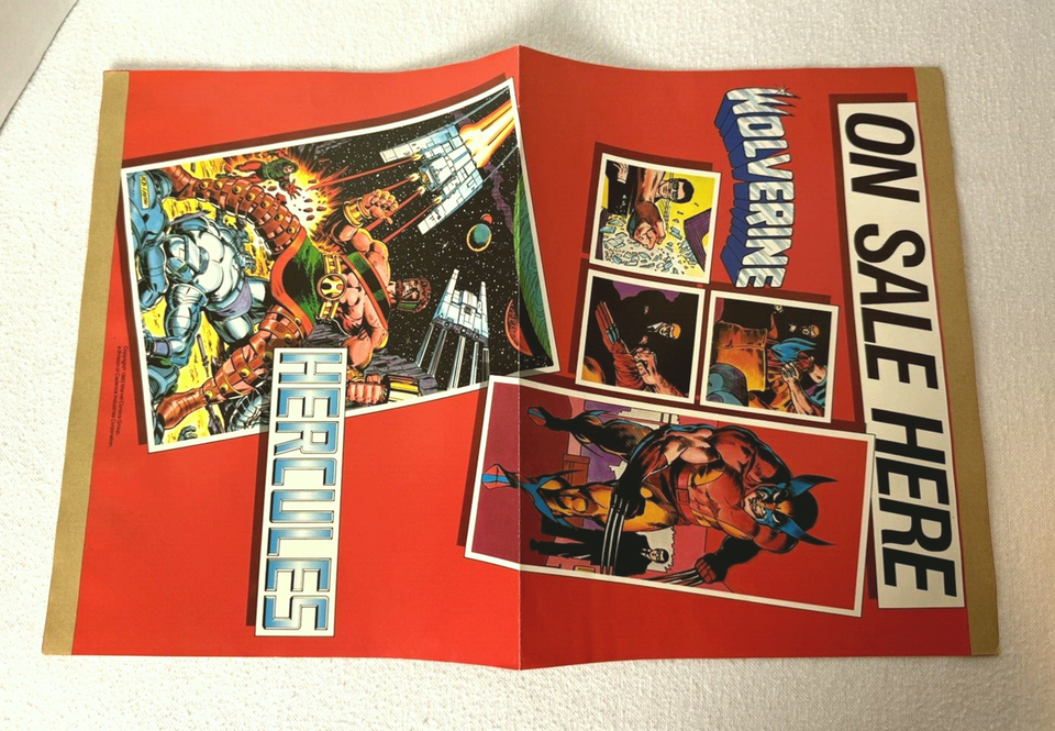 1982 Wolverine Sales Poster and Marvel Coming Attractions Insert | eBay