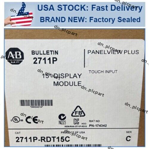 NREW Allen Bradley 2711P-RDT15C Series C PanelView Plus 1500 Display ...