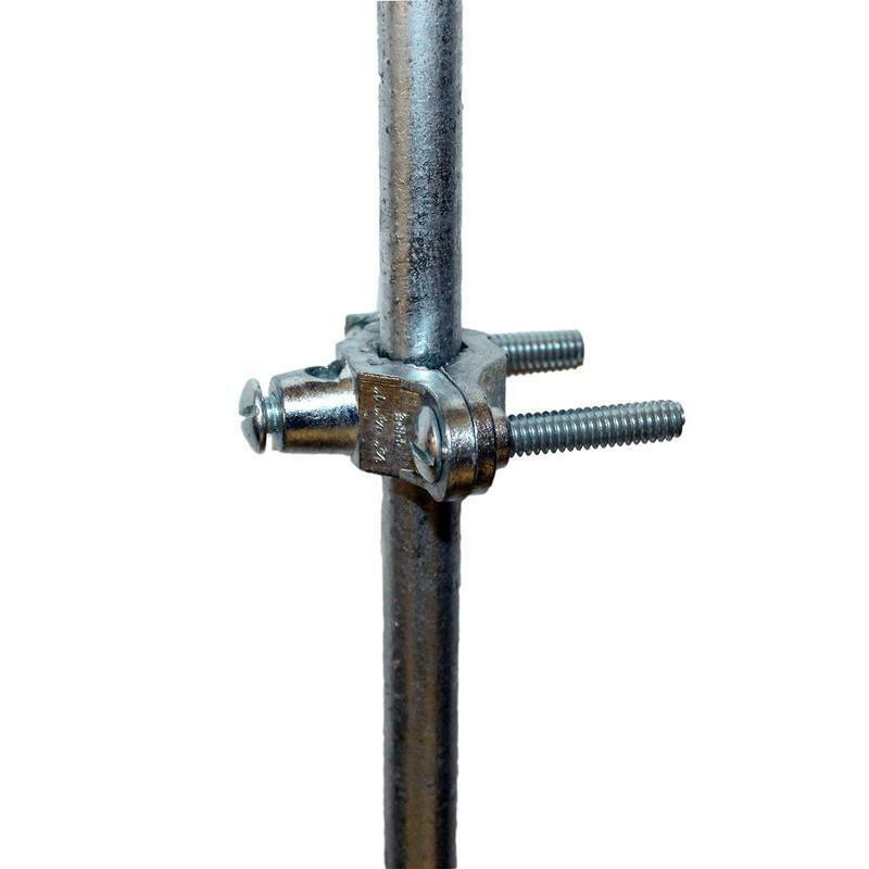 4' Galvanized Ground Rod With Clamp - For Electric Fence | eBay
