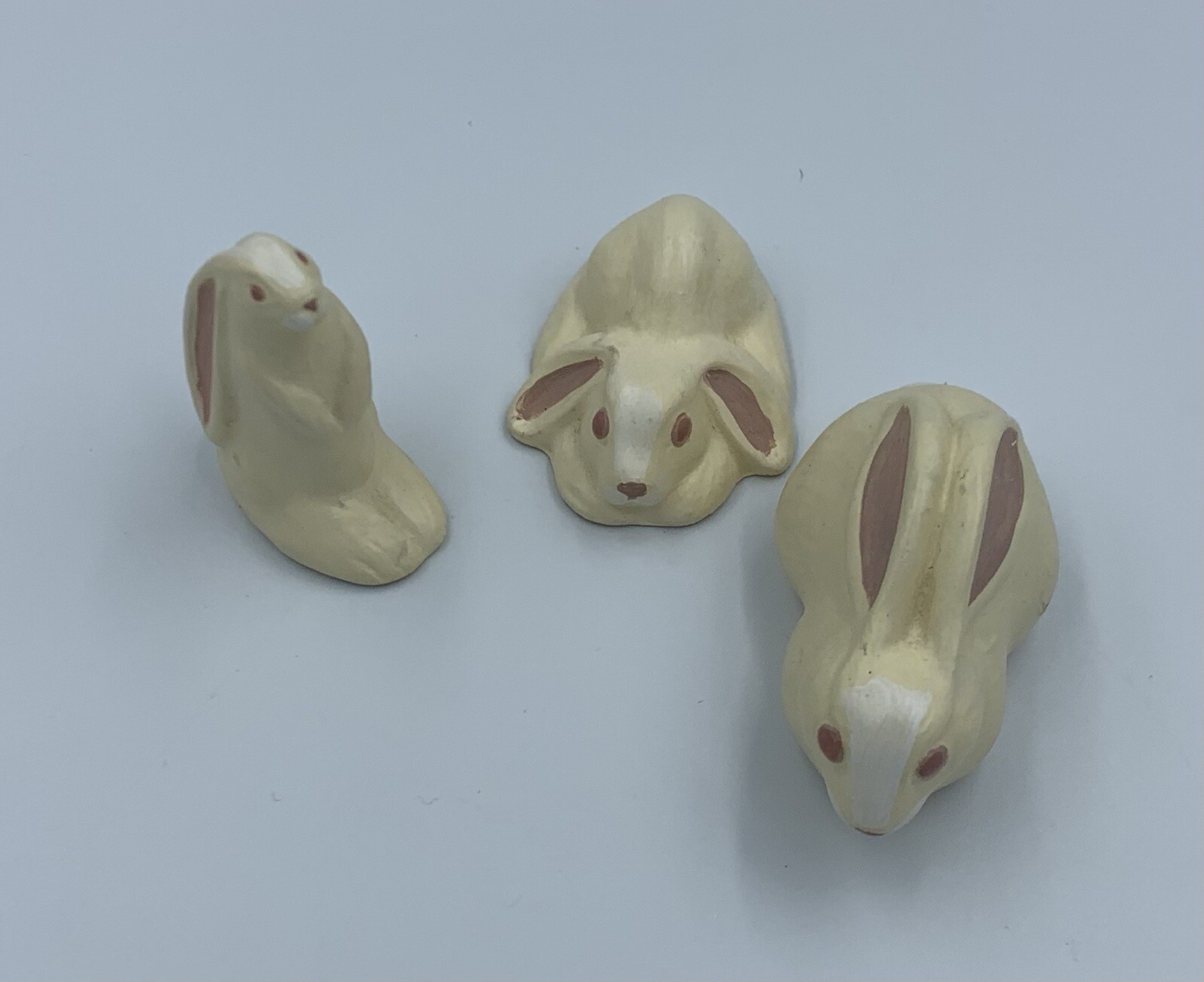 Vintage Chalkware Artisans Bunny Rabbits 1989 | eBay