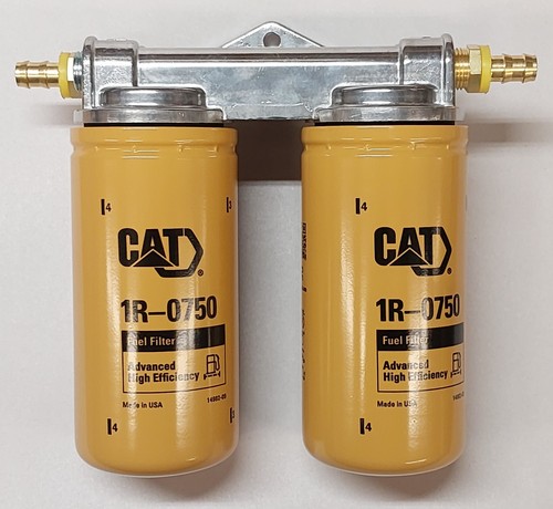 Dual Diesel Fuel Filter Remote Mount System for CAT Filters with 2x 1R ...