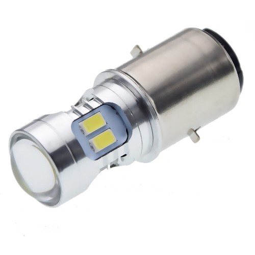BA20D High Power LED Motorcycle Hi/Lo Beam Bulb H6 Headlight Light Lamp ...
