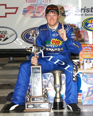 DALE EARNHARDT JR 2004 #81 MENARDS BRISTOL SWEEP 8X10 GLOSSY PHOTO #P4 ...