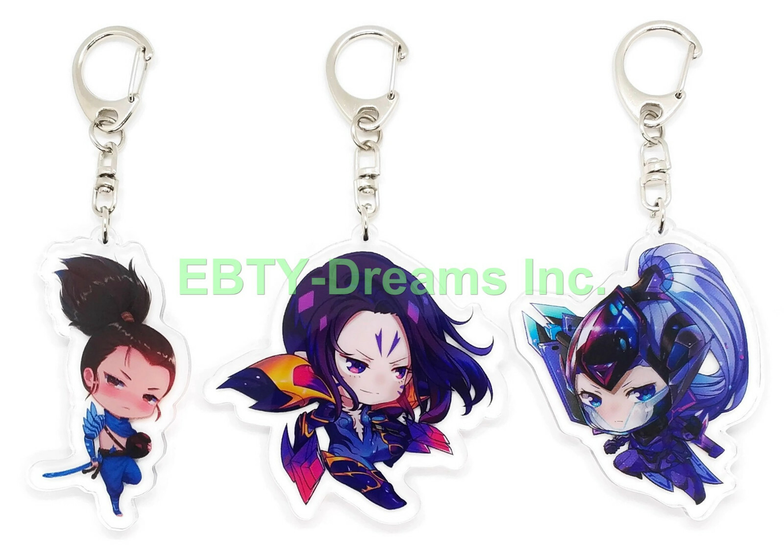 Set of 3 League Of Legends (LOL) Video Game Acrylic Keychain Yasuo Kai ...