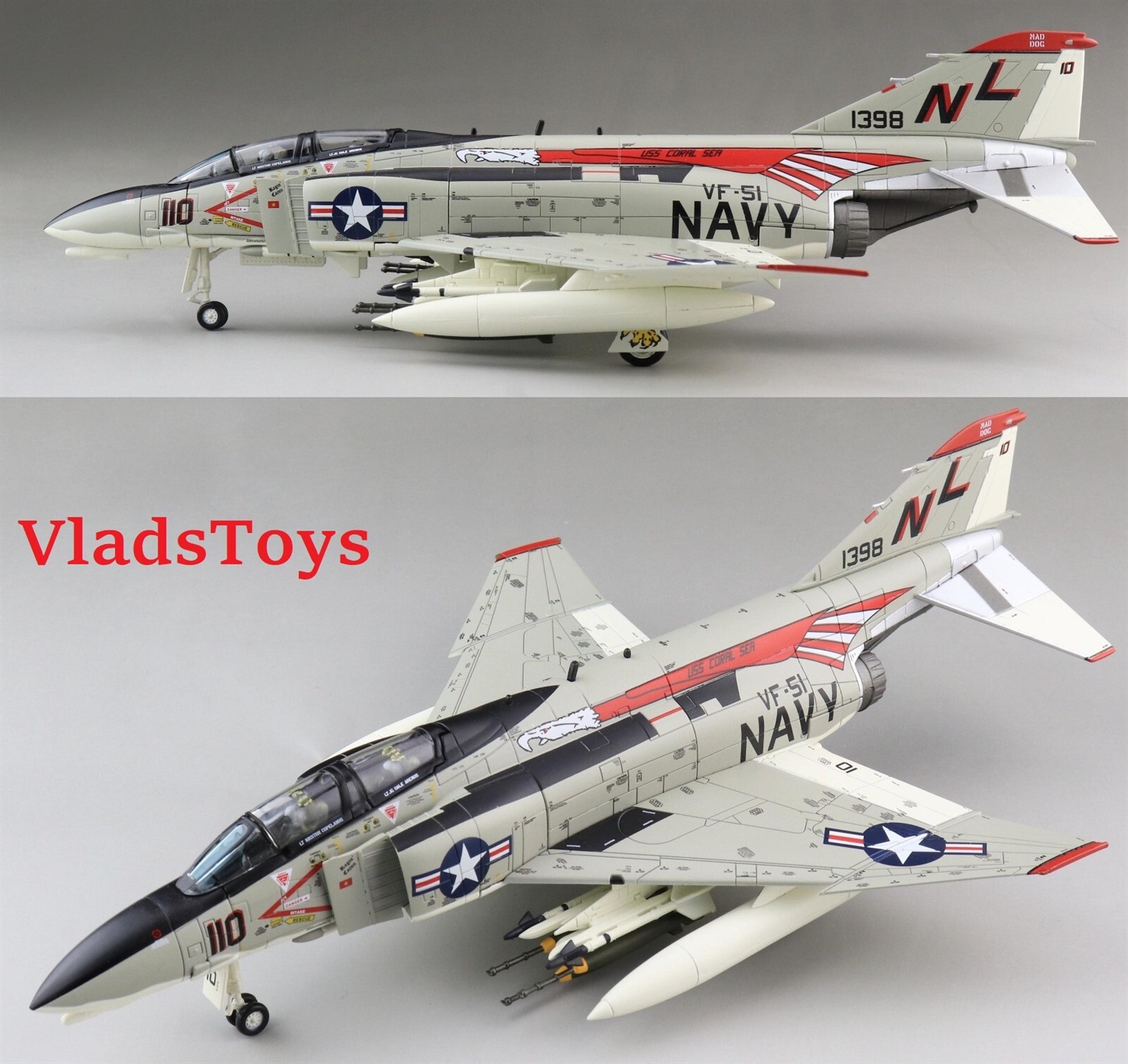 Hobby Master 1/72 F-4B Phantom II VF-51 Screaming Eagles USS Coral Sea ...