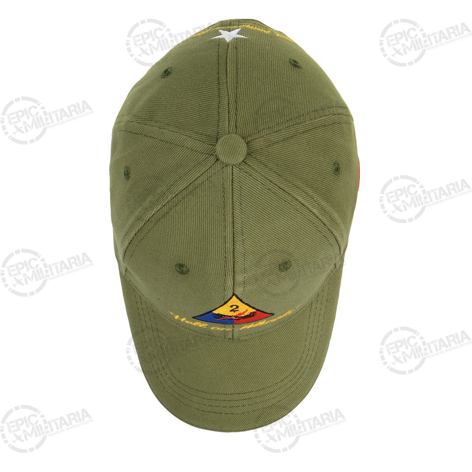 US Military 2nd Armored Division Baseball Cap - Green Army Adjustable ...