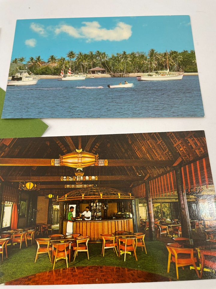 7 Vintage Postcards Fiji Tropical Island Fijian Resort Pago Pago Hotel ...