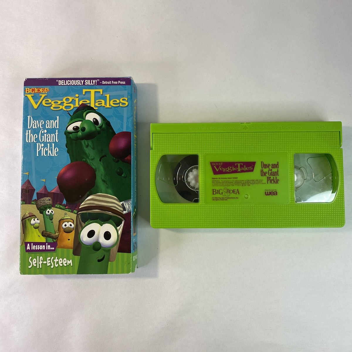 Veggietales Dave E O Picles Gigante Vhs Veggietales In The House Is