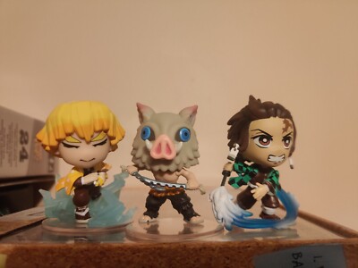 Funko Pop Demon Slayer Minis Lot Of 3 Tanjiro, Inosuke, Zenitsu | eBay
