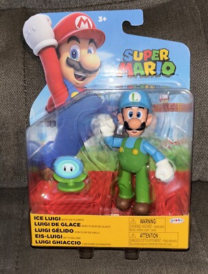 Super Mario ICE LUIGI🧊W/ Ice Flower Collectible Action Figure By Jakks ...