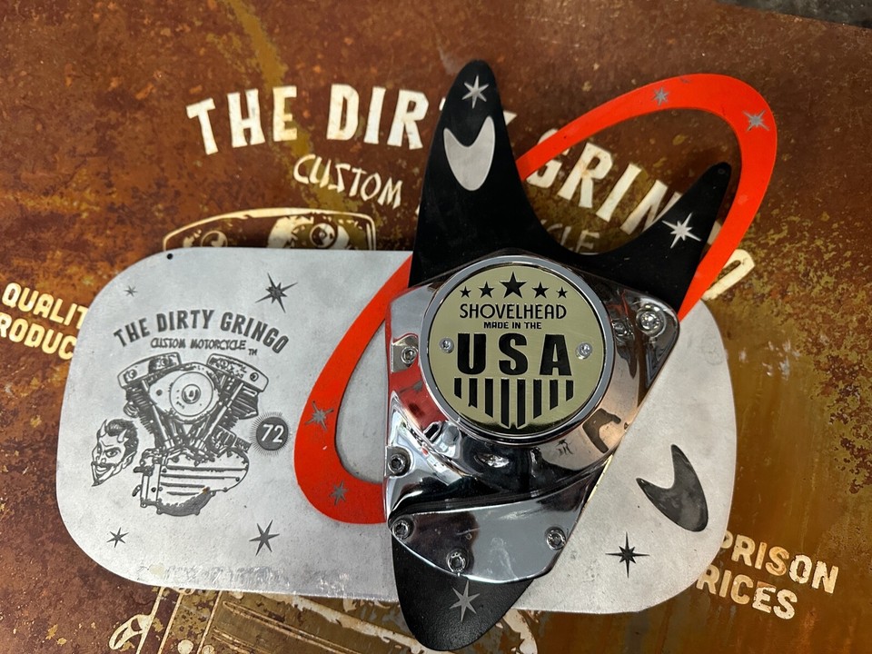 Shovelhead Made In The USA Brass Points Timing Cover Harley Davidson ...