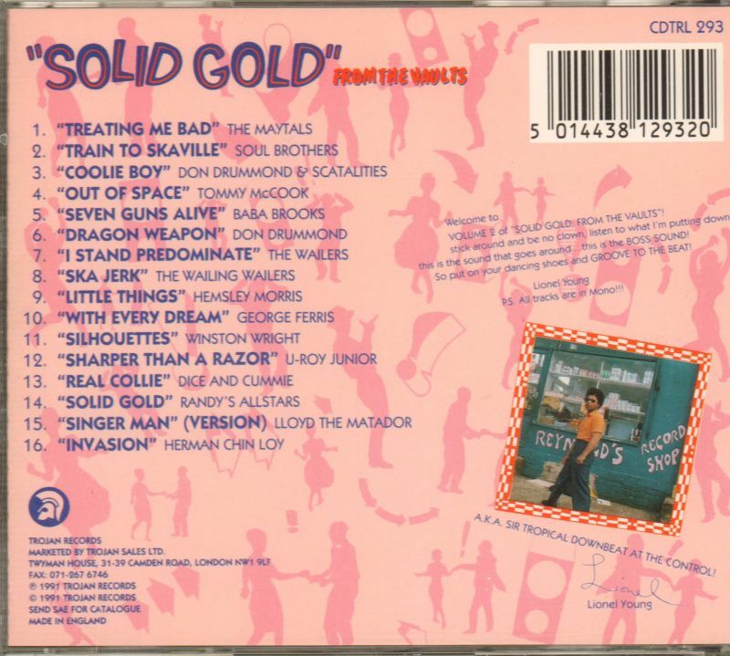Various Reggae(CD Album)The Vaults Solid Gold Volume 2-Trojan-CDTRL 293 ...