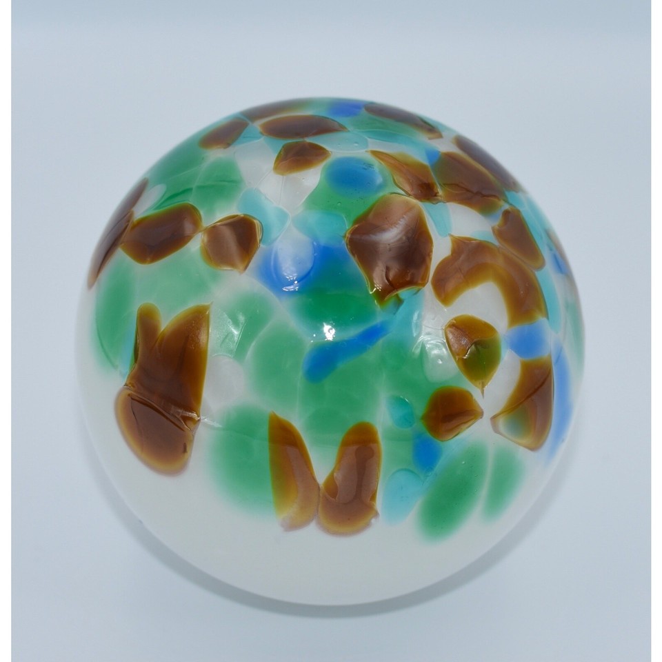 Hand Blown Multi-Color Art Glass Orb Sphere Globe Ball Home Decor 6" | eBay