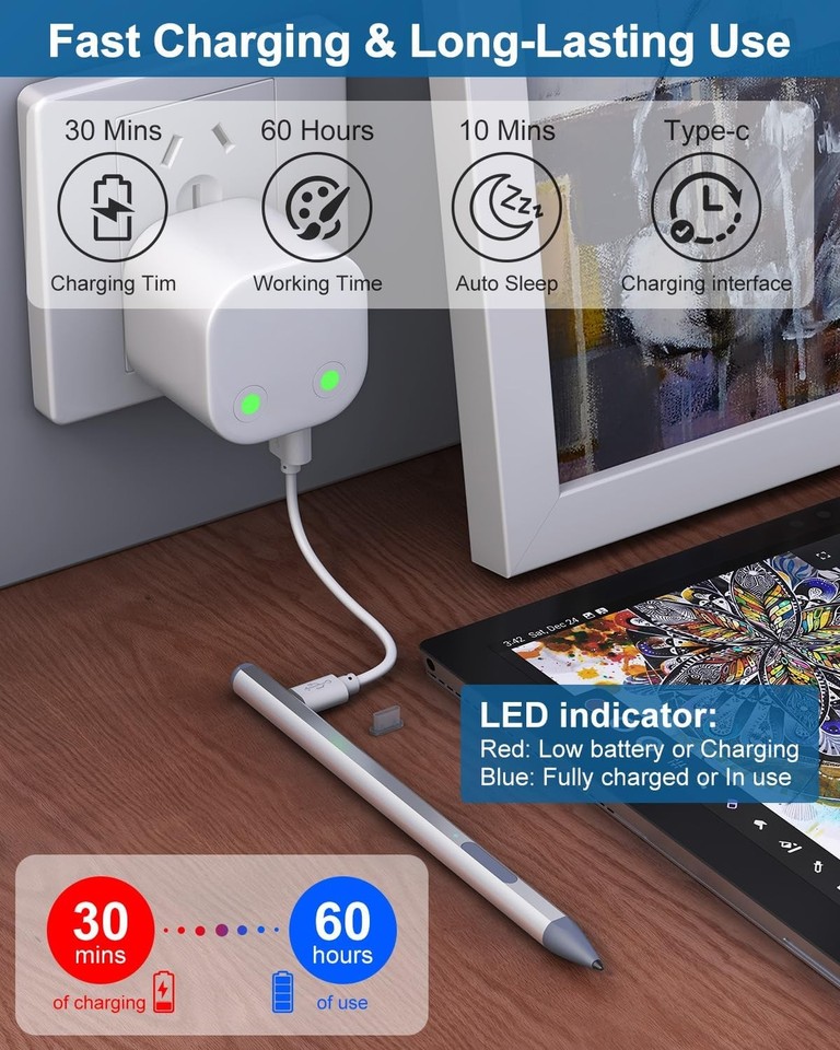 Microsoft Surface Pencil - Stylus for Surface Pro 11/10/X/9/8/7/7+/6/5 ...