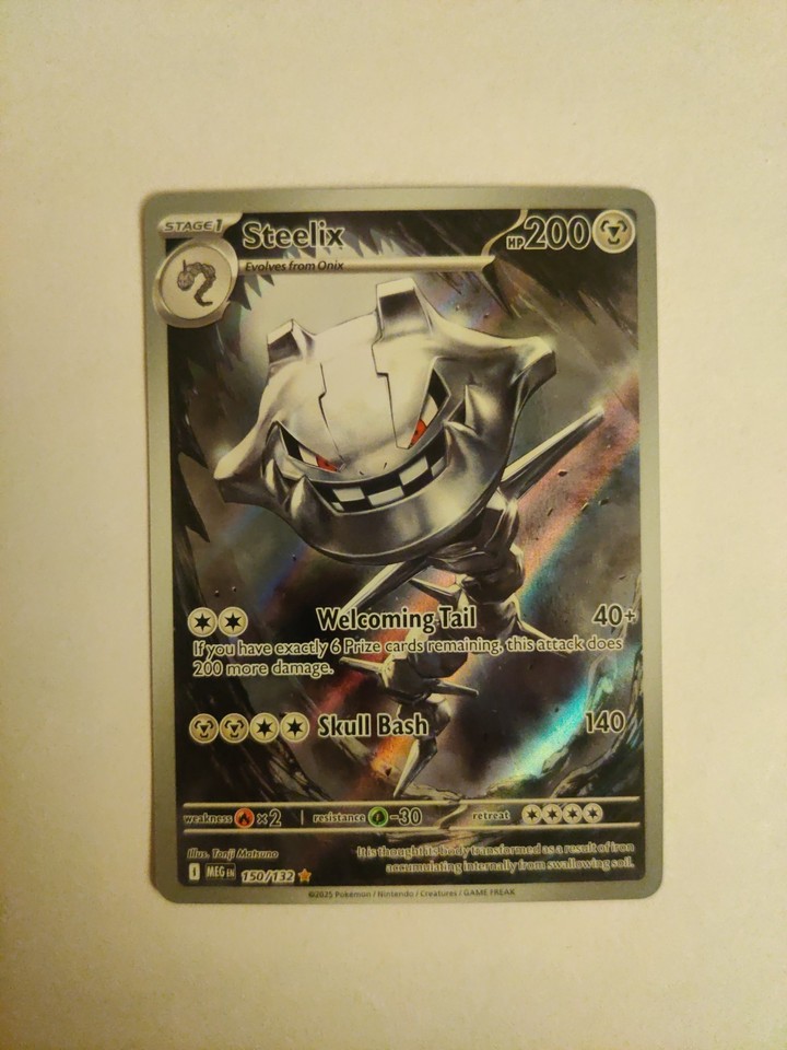 Steelix 150/132 Illustration Rare Mega Evolution Pokemon Card | eBay