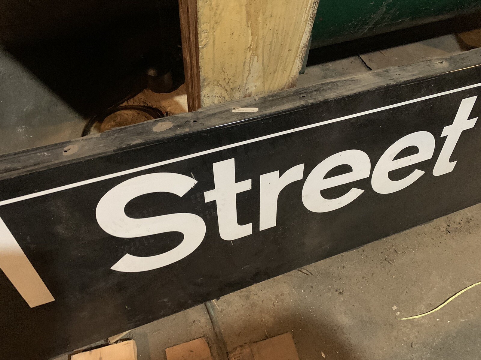 NY NYC SUBWAY STATION SIGN 241 STREET 99"X19"X3" BRONX I.R.T. WHITE ...