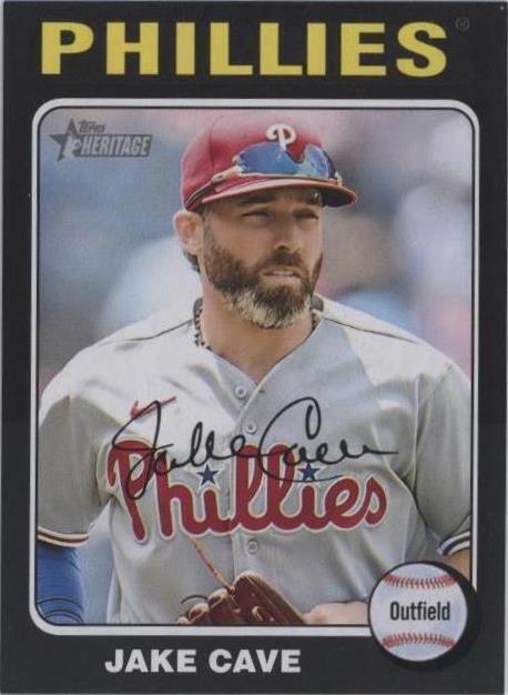 2024 Topps Heritage Mini - Jake Cave #91 Black Border "White Border ...