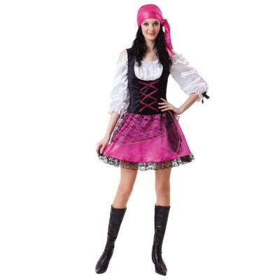 Teen Girls Totally Ghoul CARIBBEAN PIRATE Costume Size OSFM Womens 4/6 ...