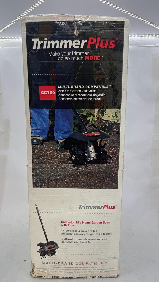 TrimmerPlus GC720 Garden Cultivator Attachment with Four Premium Tines ...