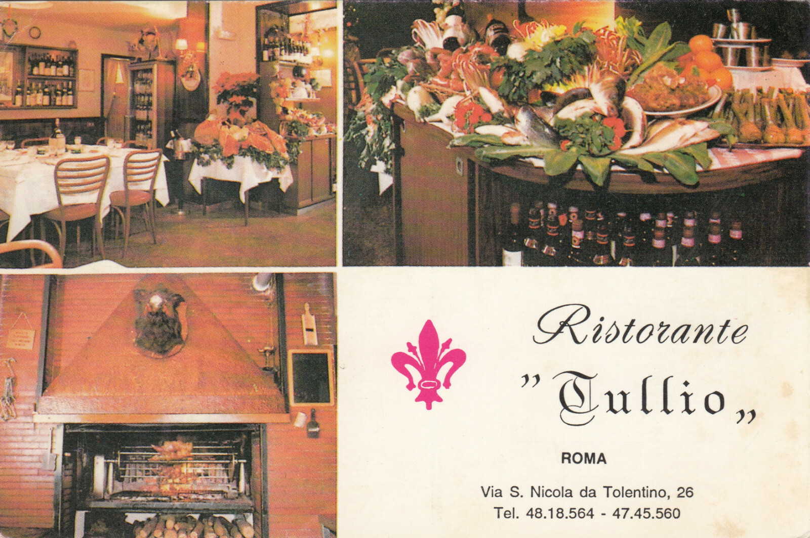 NG4161 - ROMA - RISTORANTE TULLIO NON VIAGGIATA | eBay