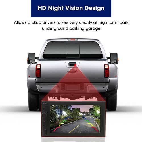 Rear View Backup Camera w/ Wiring & Tailgate Handle For 04-14 Ford F150 ...