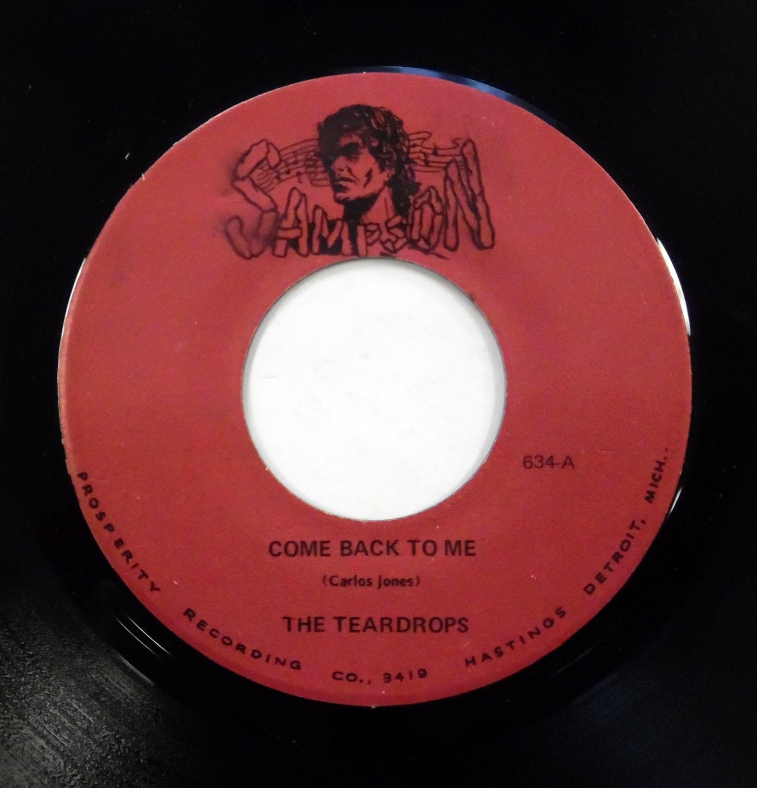 TEARDROPS 45 Come back to me / Sweet lovin' daddy-o Sampson (Repro ...