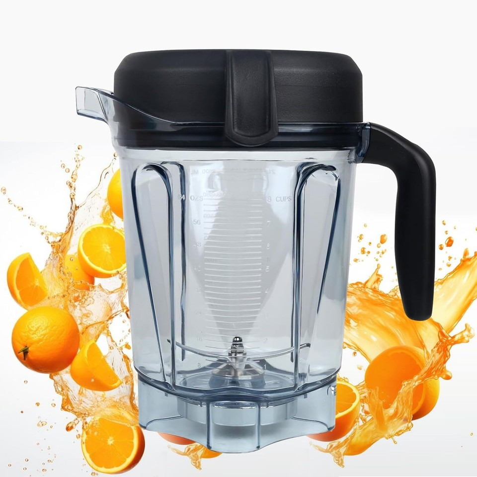 New-For Vitamix Blender Pitcher 64oz Low-Profile Replacement ...