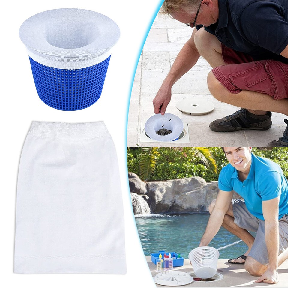 _ Pool Skimmer Socks Nylon Mesh Pool Filter Socks for In-Ground Above ...