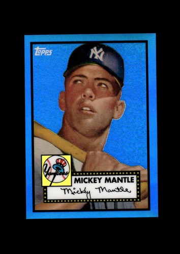 2008 Topps: #MMR-52 Mickey Mantle 1952 Blue Refractor NM-MT OR BETTER ...