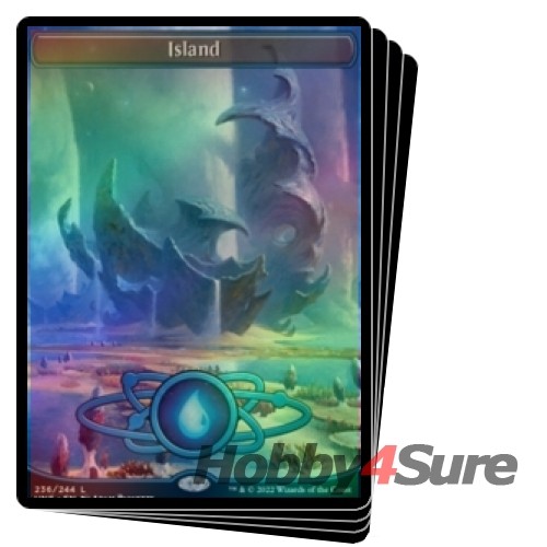 Foil Island (236) (full Art) X4 M/NM Magic: The Gathering MTG Unfinity ...