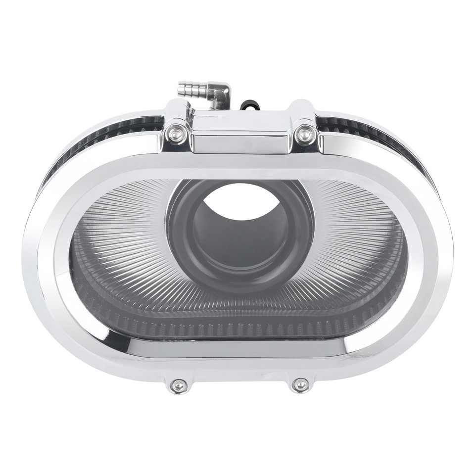 Oval Chrome Air Filter Cleaner For Harley 25 Later Softail FXBR FLFB ...