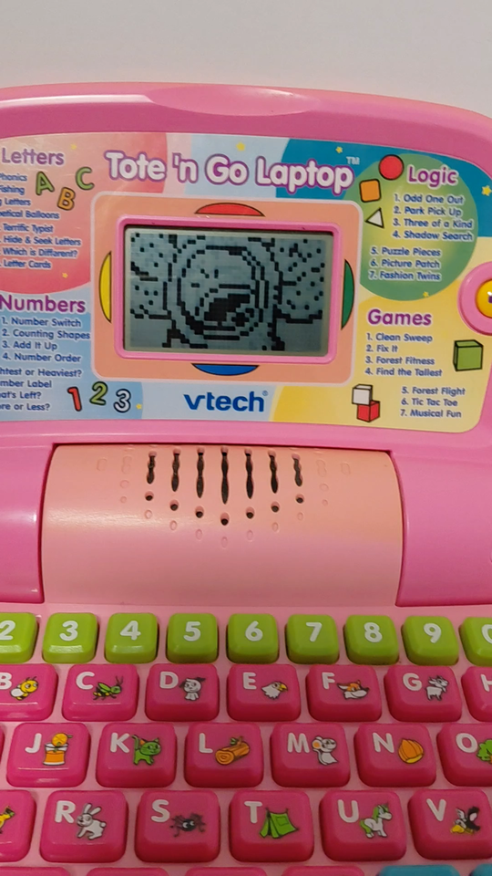 VTG 2009 VTECH TOTE 'N GO PINK LAPTOP KIDS EDUCATIONAL LEARNING ...