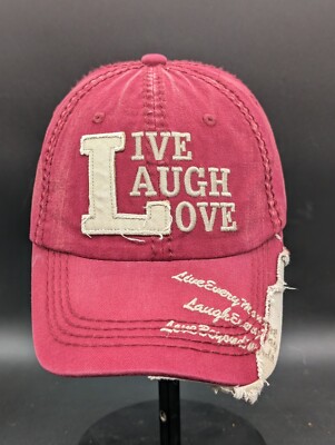 KBETHOS Live Laugh Love Red Retro Cotton Strapback Distressed Mom ...