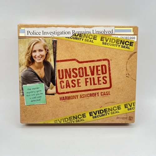 Unsolved Case Files Harmony Ashcroft Murder Mystery Game New Pressman ...