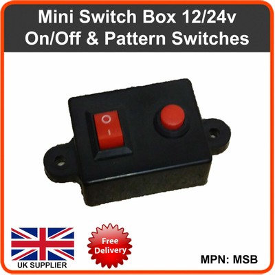 12/24v Switch Box ON/OFF & Momentary. Useful with LED Beacons ...
