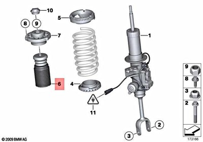 Genuine BMW F01 F02 730dX 740dX 740LdX Additional damper Front ...