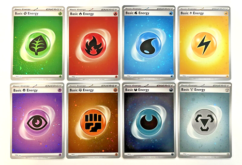 Pokémon 151 - Cosmos Holo Energy w/swirls - NM+/MINT - 001-008 | eBay